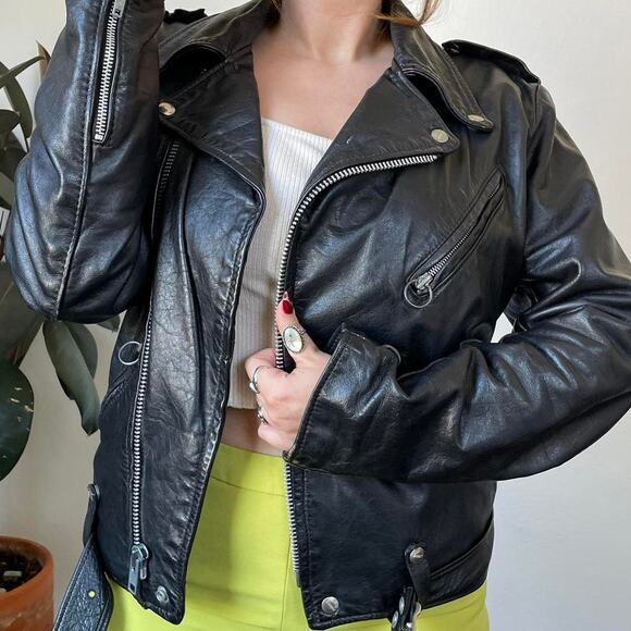 Brooks | Jackets & Coats | Vintage Brooks Leather Biker Jacket | Poshmark